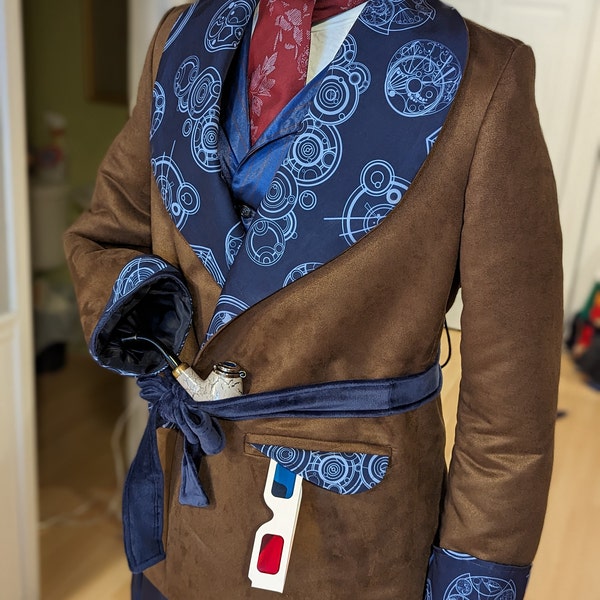 Smoking Jacket Sewing Pattern, Mens Jacket PDF Pattern, Mens Sewing ...