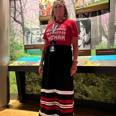 Ribbon Skirt Wampum Belt Native American Skirt Indigenous Ribbon Skirt ...