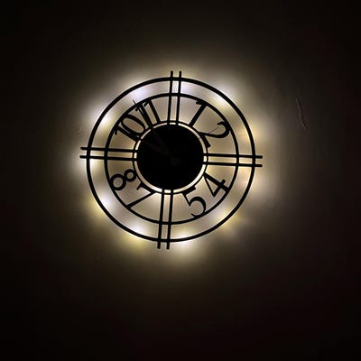 Unique Lighted Wall Clock, Large Wall Clocks, Stylish Wall Clocks ...