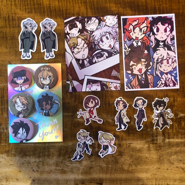 Bungou Stray Dogs Stickers Vol. 2! - Etsy