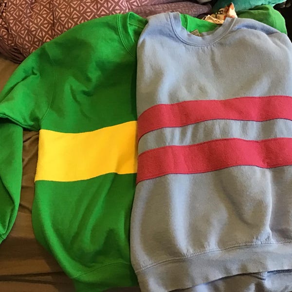 Chara Shirt, Undertale Shirt, Chara Sweatshirt, Costume, Cosplay Shirt ...