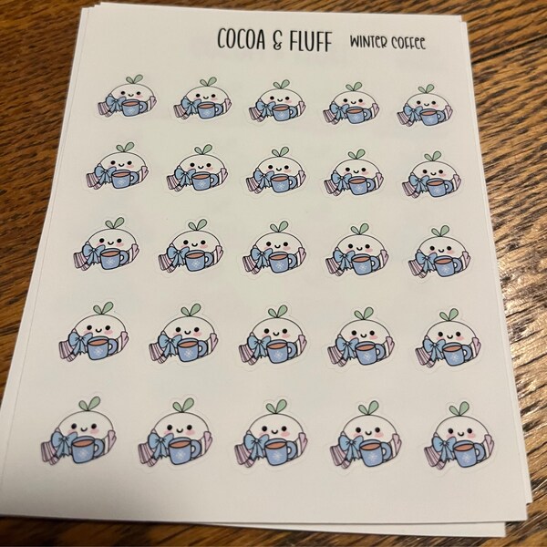 Pumpkin Fluff Planner Sticker Kit, Hand Drawn Stickers, Hobonichi ...