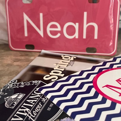 Personalized Mini License Plate Solid Colored Mini License Plate Child ...