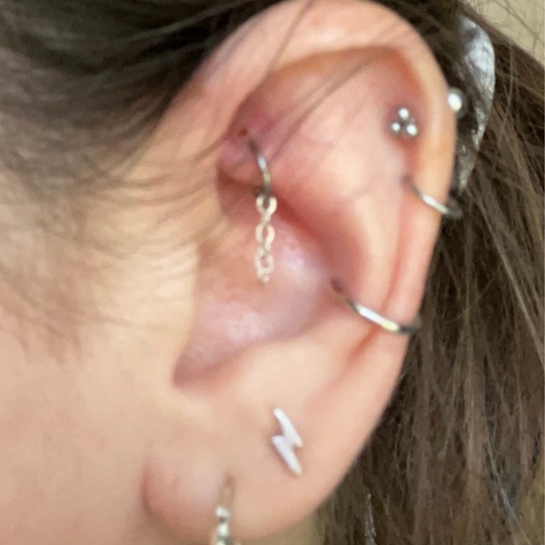 Designer Collection Rook 18g Stainless Steel Hoop, 18k Gold Filled ...