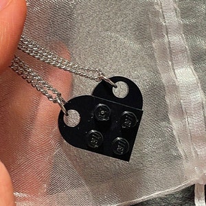 Heart Necklace Set Made With Authentic LEGO® Bricks 100% Stainless ...