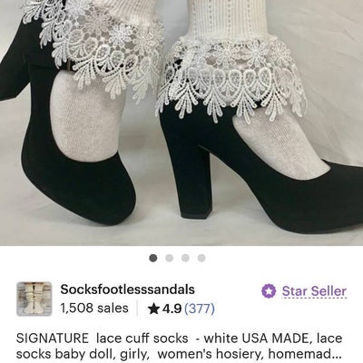 Allover Black Lace Sock for Women Pretty Lace Ankle Socks - Etsy