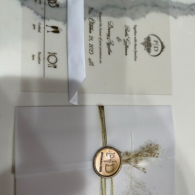 Luxury Wedding Invitation Frosted PVC, Sealed Luxury Wedding Invitation ...