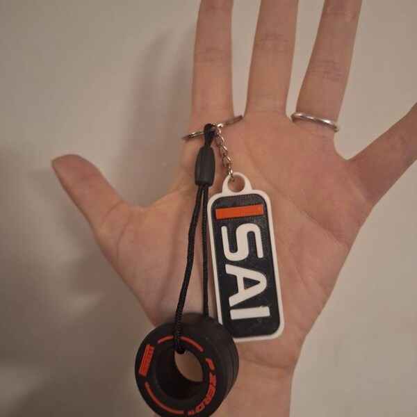 3D Printed Customisable F1 Driver Tag Keychain/accessory - Etsy