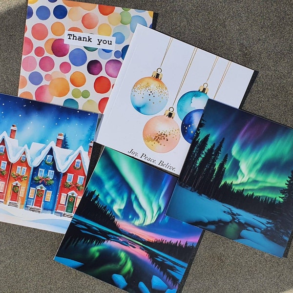 Singer Christmas Card | Musical Notes Greeting Card | Choir Note Card ...