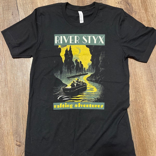 River Styx Rafting Adventures Vintage Poster Shirt Greek Mythology ...