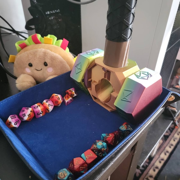 Hammer Dice Tower and Vault | Dice Storage and Tower for Dungeons ...