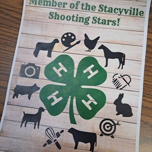 4-H Year End Certificates, Printable 4H Participation Certificate PDF ...