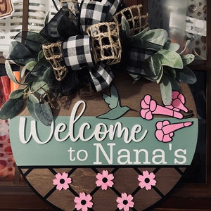 Hello Rattan Pattern Sign, Digital Download, Round Door Hanger Svg ...
