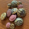 Eight 8 Antique Gilt Age Metal Buttons. Back Marked Benedict Burnham ...