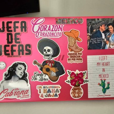 Mexican Stickers, Mexican Embroidery, Latina Stickers, Laptop Stickers ...