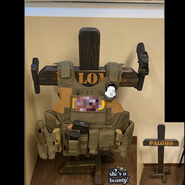 Police/military Gear Rack, Known as a Flak Rack! Veteran Owned ...