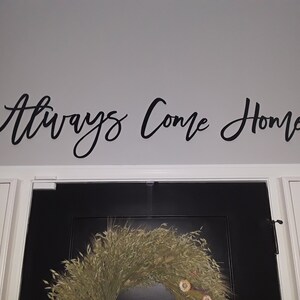Always Come Home Metal Words, Gallery Wall Decor, Mudroom Decor, Entry ...