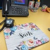 Custom Mousepad Floral Mousepad Monogram Mouse Pad Office Decor ...