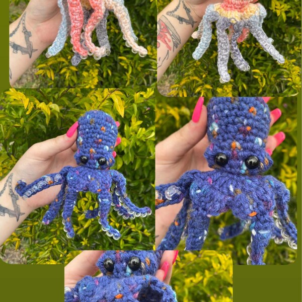 Beaded Fidget Octopus Crochet Pattern Crochet Fidget Toy Fidget Crochet ...