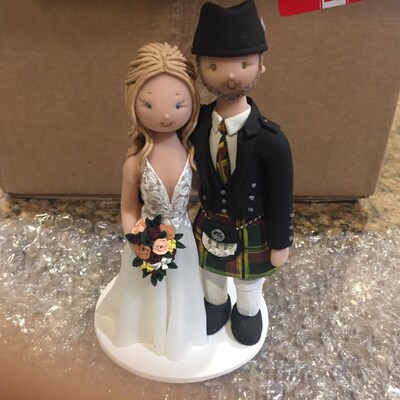 Horror Film Inspired Wedding Cake Topper Halloween Cake Topper ...