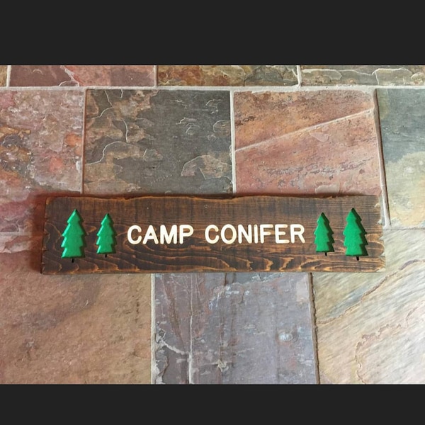 Campground Signs, Customizable, Carved, Routed, Cedar, Hand Painted ...
