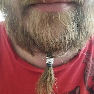 Celtic Beard Beads Two Piece SET Viking Hair Beads Triquetra Beard ...