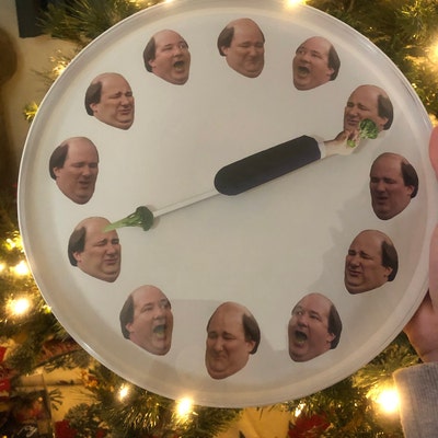 Kevin Malone Broccoli Clock the Office Gag Gift or Funky Home Decor ...