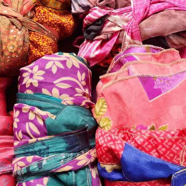 Sari Fabric Wedding Bunting | Indian Saree Garland | Colorful Boho ...