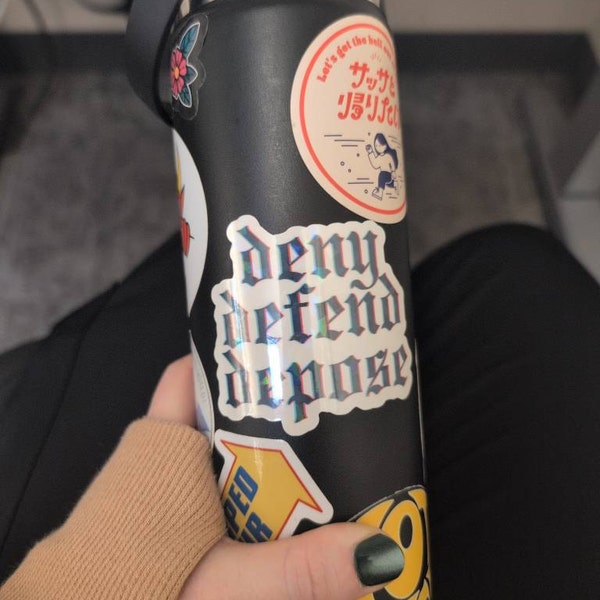 Deny Defend Depose Sticker - Waterproof Stickers - Etsy