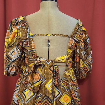 Uni Dress With Puffy Skirt Sewing Pattern With Tutorial Size US 10 UK ...