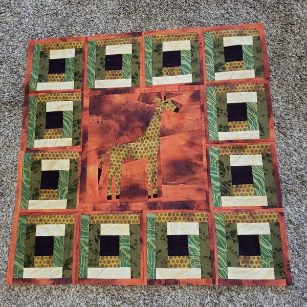 Giraffe Quilt Block Pattern, PDF Instant Download, Foundation Paper ...
