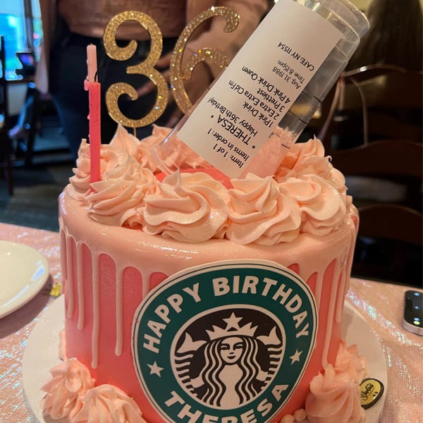 Custom Starbucks Drink Order Sticker - Etsy