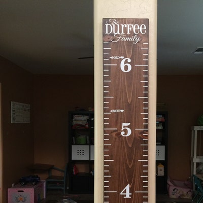 DIY Growth Chart Ruler Vinyl Decal Kit Double Sided Style Large s - Etsy