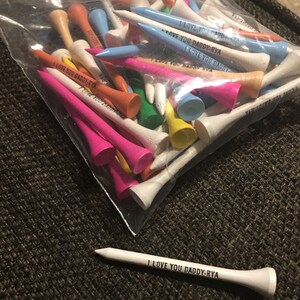 Custom Printed Golf Tees 50 Golf Gift Set - Etsy