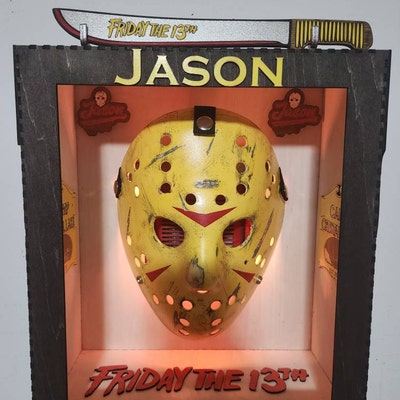 Full Size Hockey Mask Shadow Box Jason Friday the 13th - Etsy