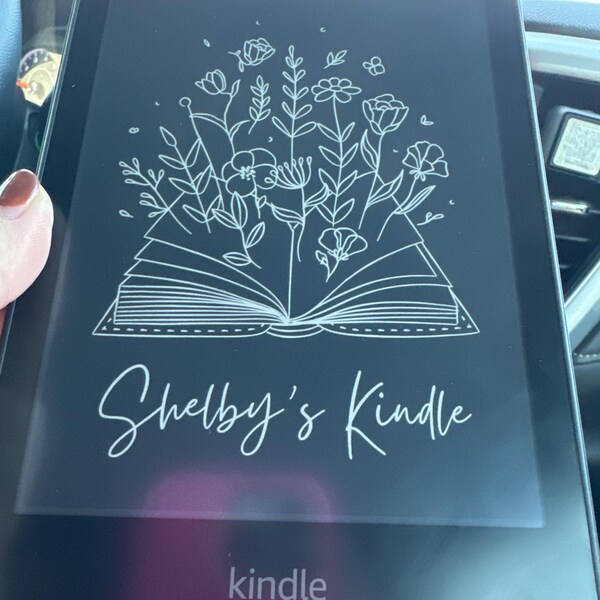 YOUR NAME Personalized Kindle Lock Screen, Book of Flowers Wallpaper ...