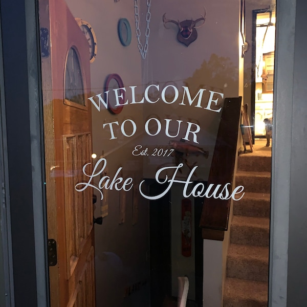 Lake House Wall Decor - Welcome to Our Lake House Decal Wall Decal ...
