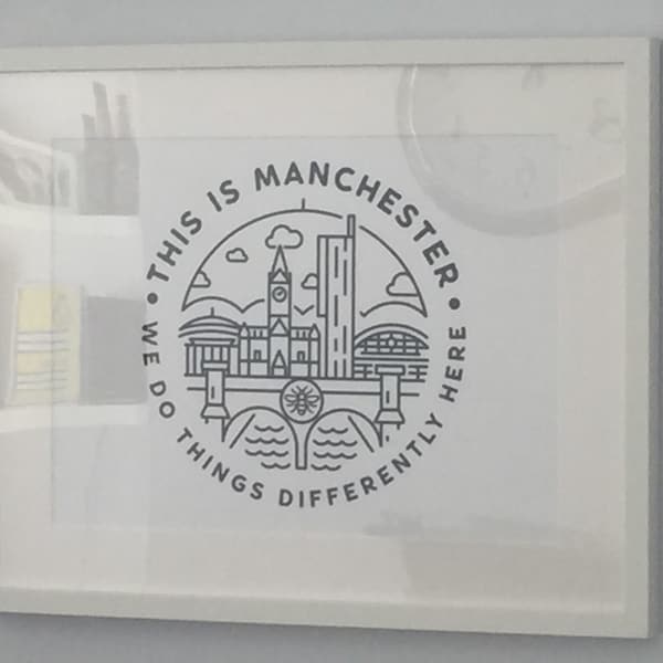 This is Manchester - Landscape Wall Art Print - Etsy UK