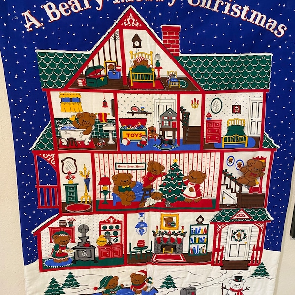 Quilting Treasures Beary Merry Christmas Countdown-to-christmas or ...