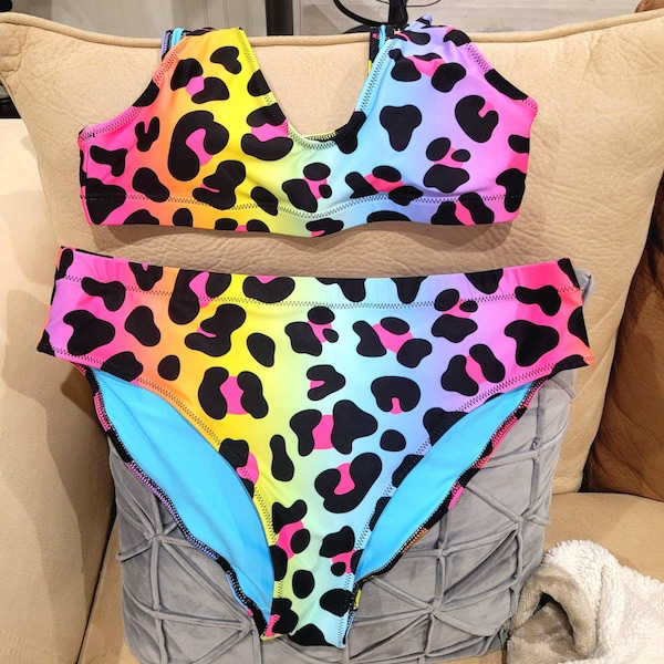 Transgender Pride Flag Bikini | Trans Pride High Waisted Swimsuit - Etsy