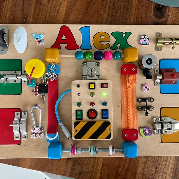 Mission Control Panel Switch Board LED Light Toy Personalized Busy ...