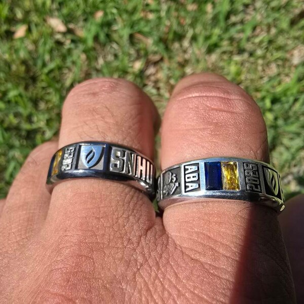14k Gold Graduation Ring, Roman Numeral College Ring 2025, High School ...