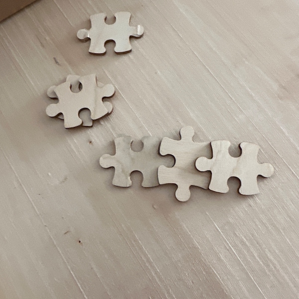 Puzzle Piece - Non-interlocking - Laser Cut Unfinished Wood Cutout ...