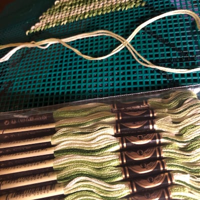 DMC 92 Variegated Embroidery Floss Green Shaded Ombre - Etsy