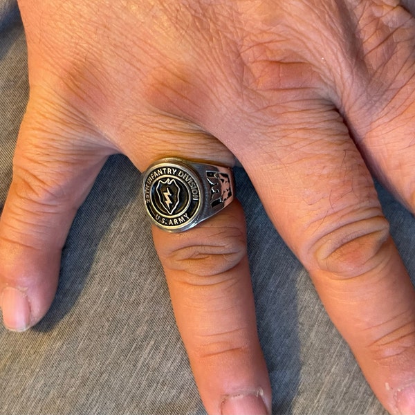 16TH Military Police Brigade Insignia Ring MP Service Ring Military ...