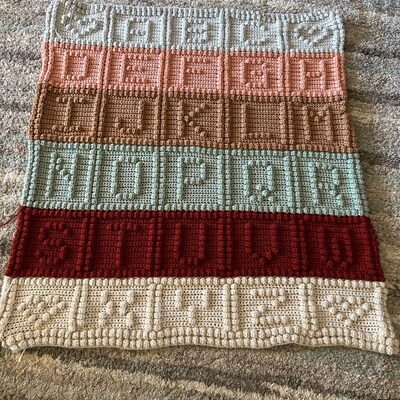 Texas Flag Afghan C2C Crochet Pattern, Written Row Counts, C2C Graphs ...