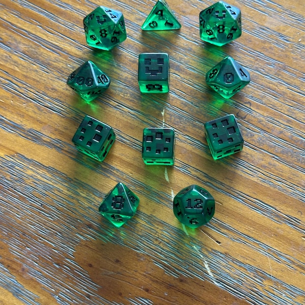 Pixel Dice Set (11pcs) | D&D Dice | DND - Etsy