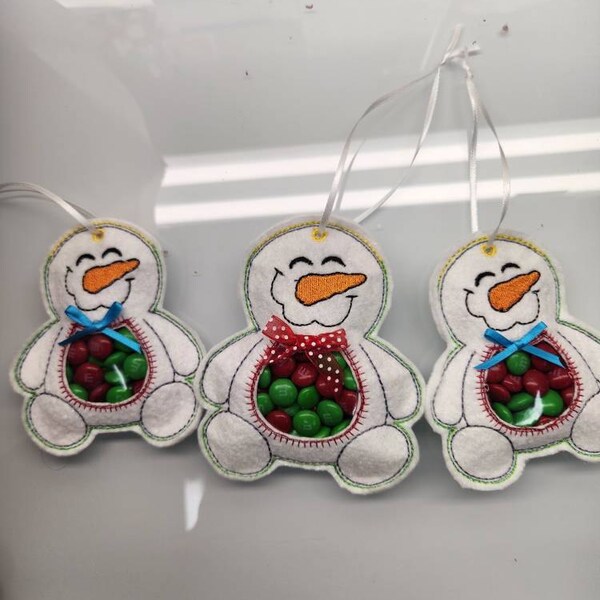 Santa Ornament in the Hoop Embroidery Design Christmas Ornament in the ...