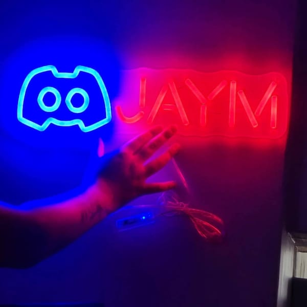 Custom Gamer Neon Sign , Gamer Tag Sign, Game Room Decor, Gaming Wall ...