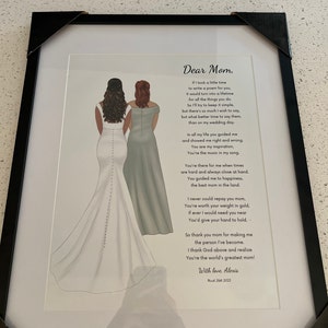 Mother of the Bride Poem From Daughter to Mom Mother of the Bride Gift ...